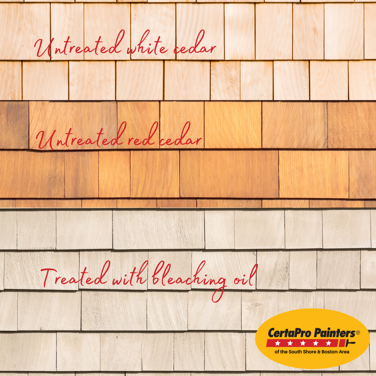 Cedar Shingle Siding Staining & Cleaning Services | Boston South Shore