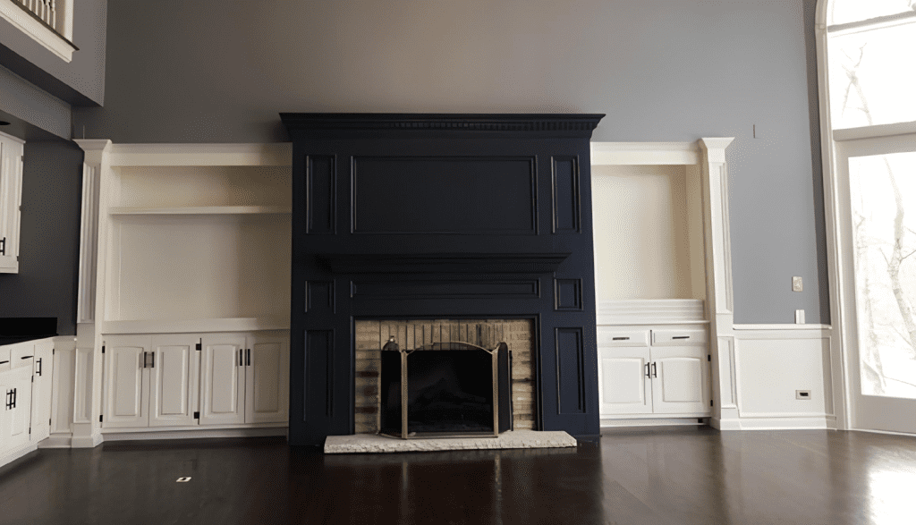 Fireplace Cabinetry | Stain to Paint Conversion - CertaPro Painters® of ...